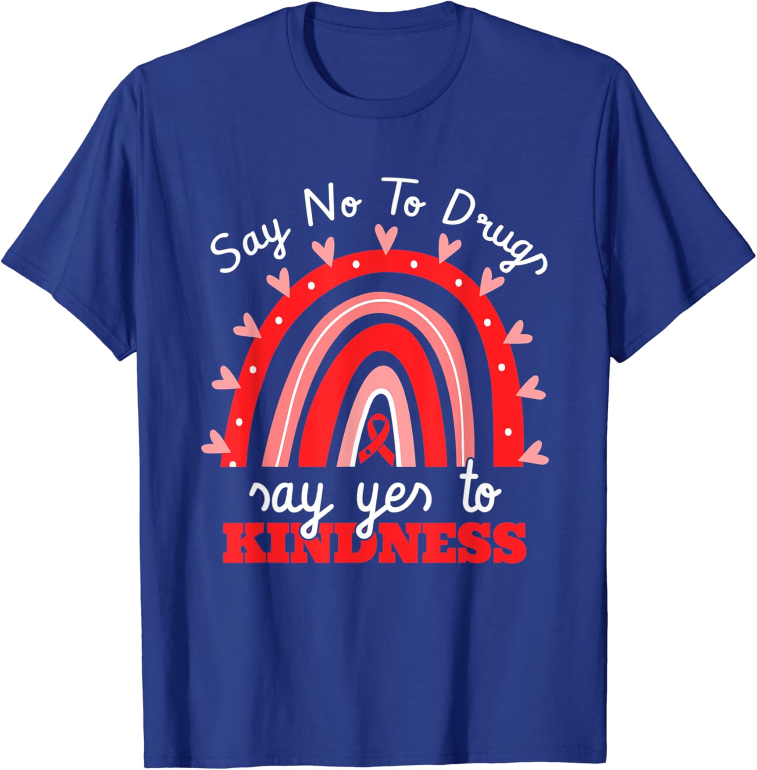 Red Ribbon Week Awareness Say No To Say Yes Rainbow T Shirt red-ribbon-week-awareness-say-no-to-say-yes-rainbow-t-shirt